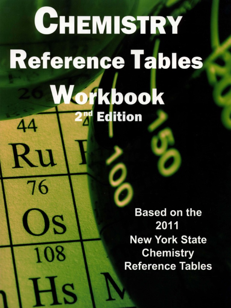Chemistry Reference Tables Workbook, 2nd Edition (2011) PDF | PDF | Ion ...