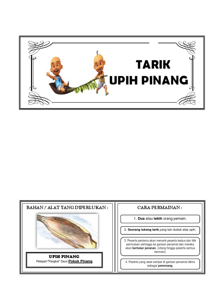Permainan Tradisional Upih Pinang | PDF