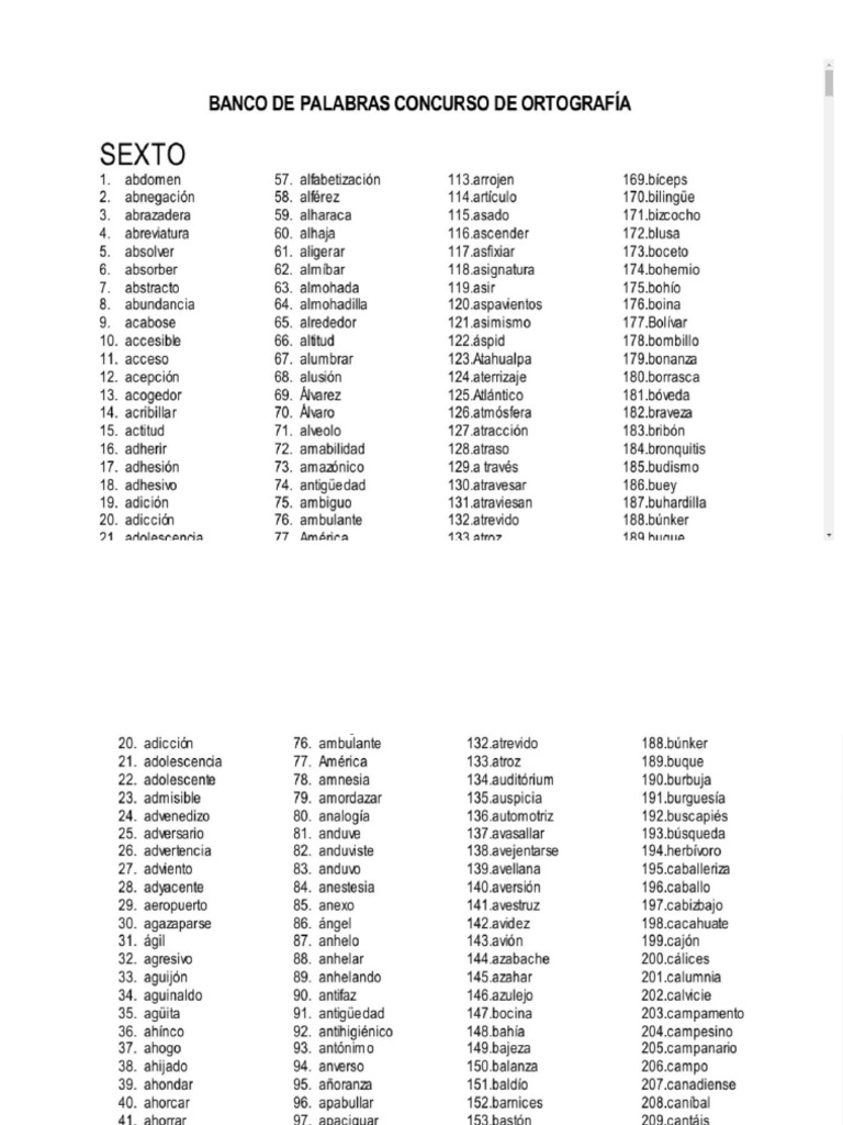 Ortografia Sexto | PDF