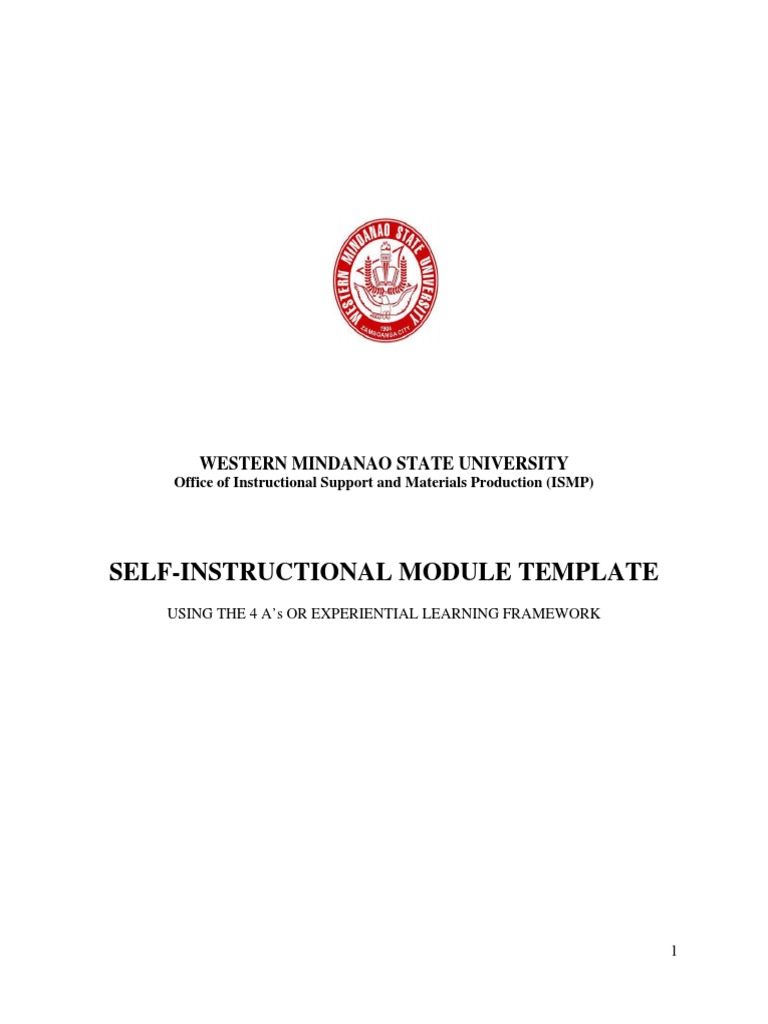 Wmsu Module Template | Personal Computers | Microcomputers