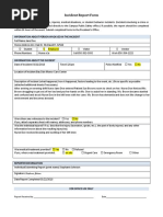 Needlestick Injury Report Form | PDF