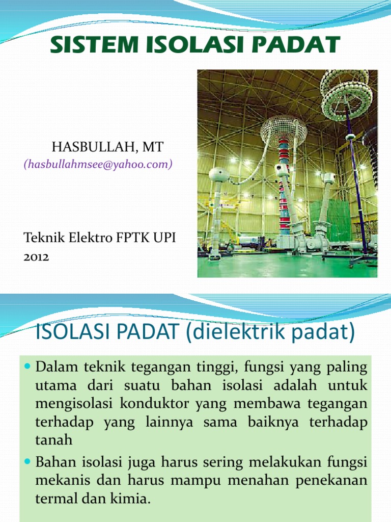 Isolasi Padat | PDF