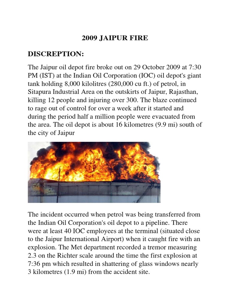 2009 Jaipur Fire | PDF | Disaster And Accident | Nature
