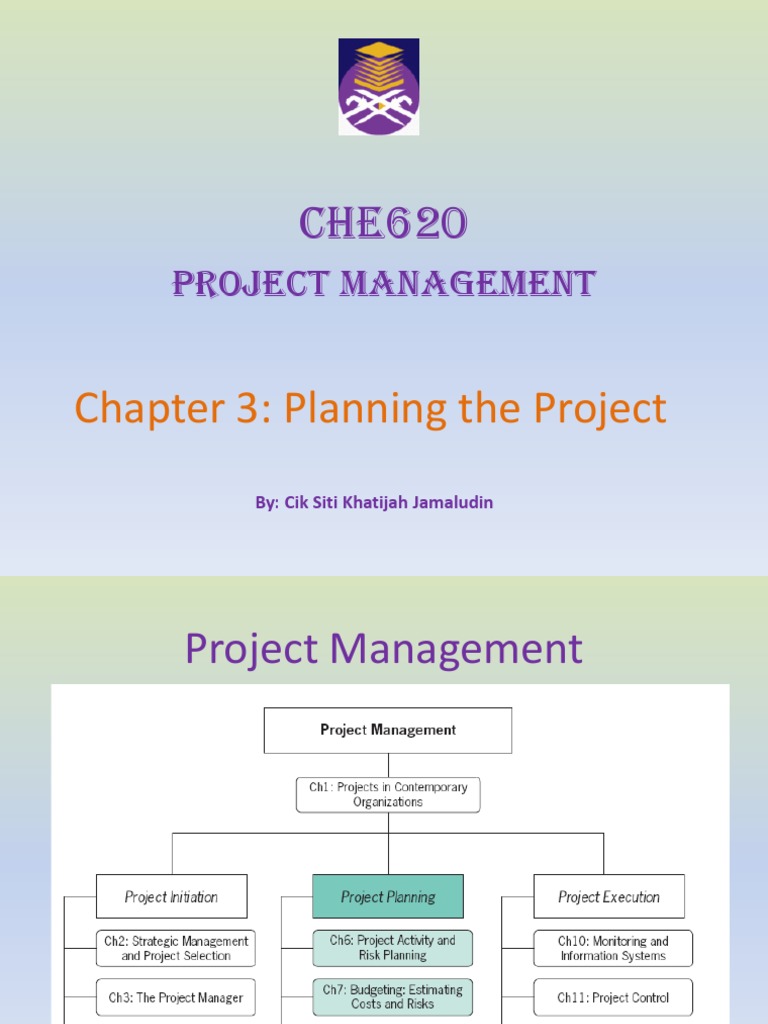 Project Management: Chapter 3: Planning The Project | PDF | Project ...