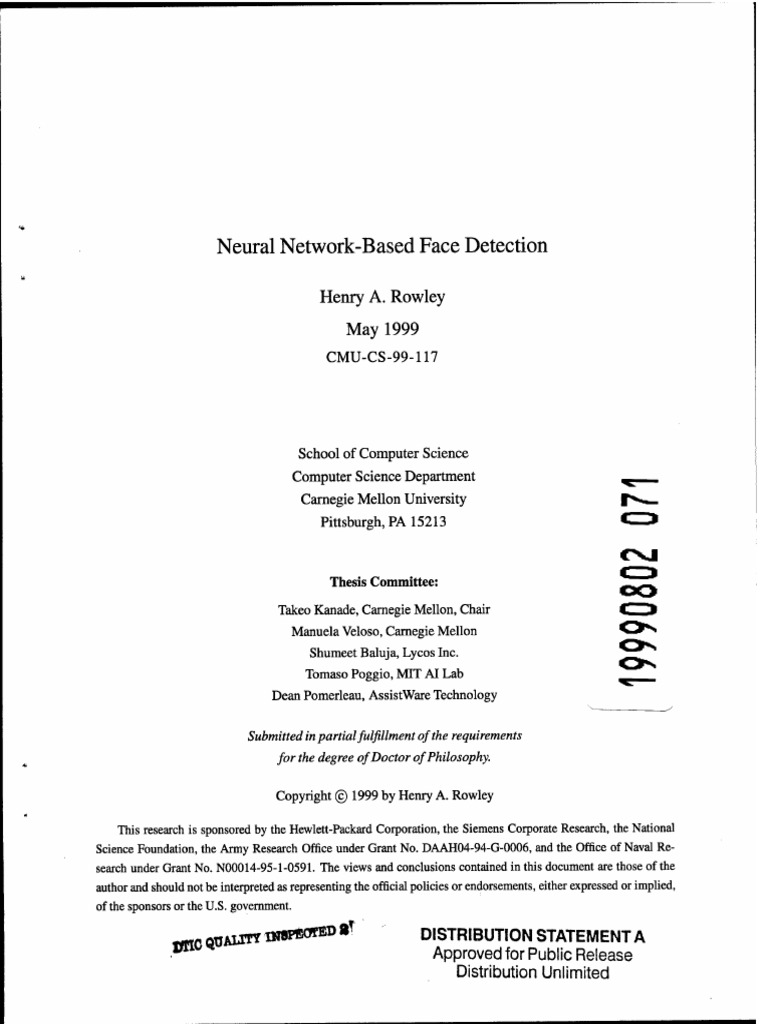 Neural Network Based Face Detection | PDF | Artificial Neural Network | Image Segmentation