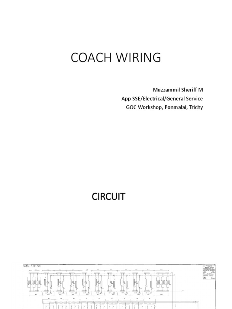 ICF Coach Wiring | PDF | Electrical Wiring | Fuse (Electrical)