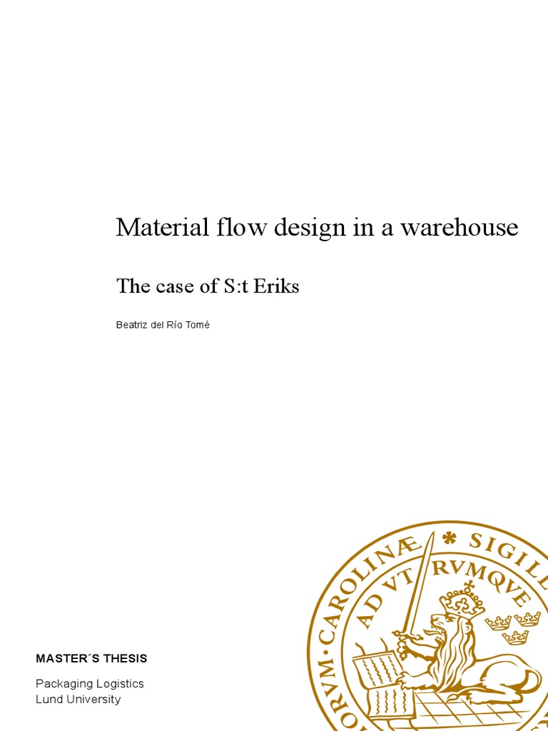 Material Flow Design in A Warehouse - General | PDF | Data Analysis ...
