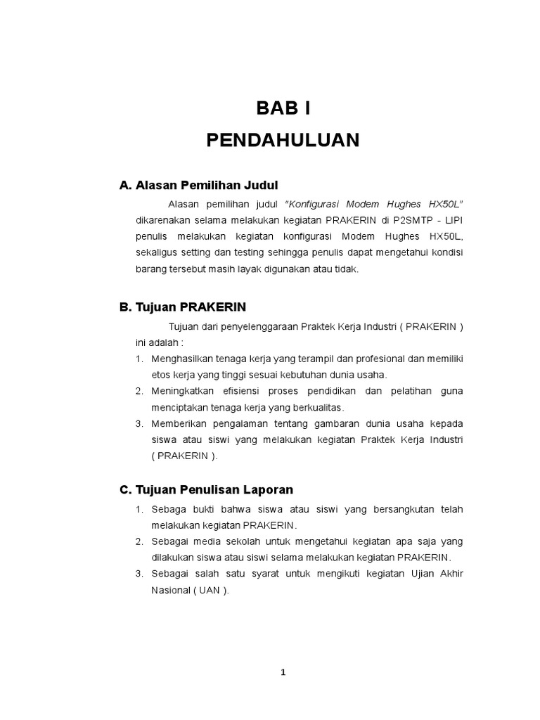 Isi Laporan Bab I - IV | PDF | Komputer