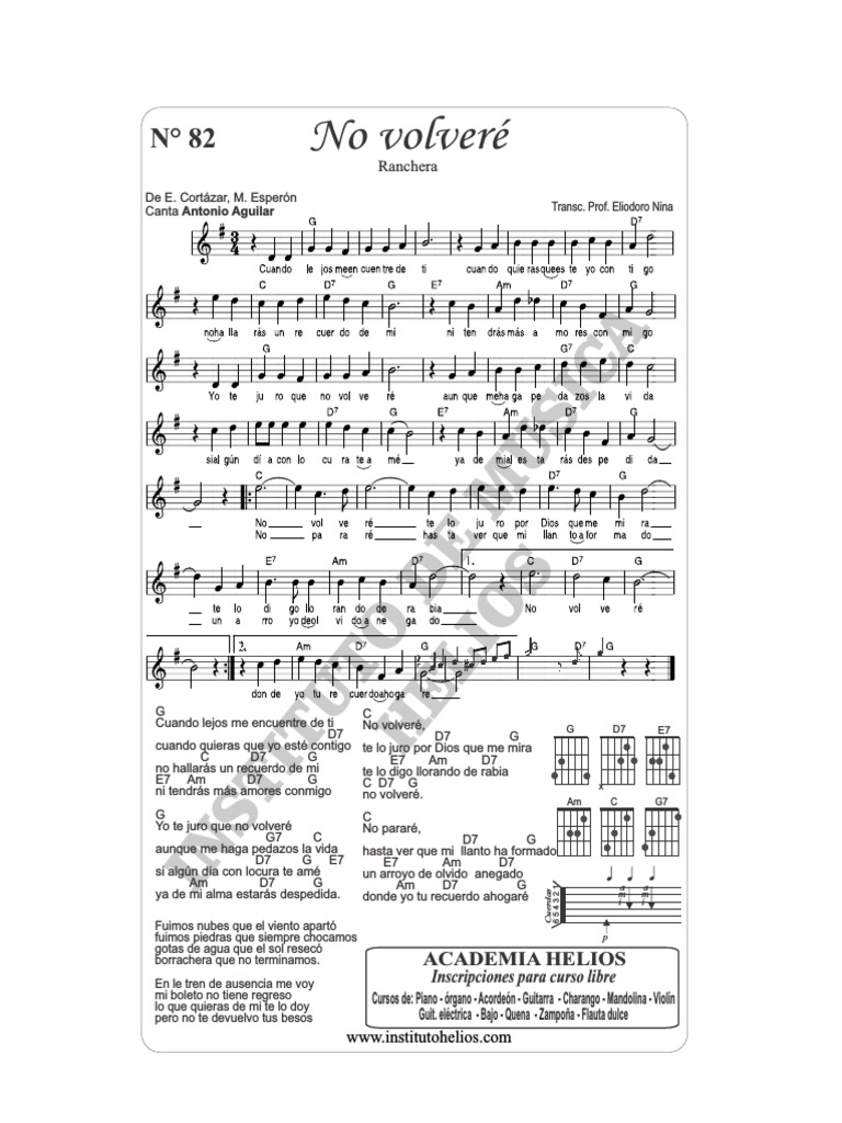 No Volvere | PDF | Producción musical | Tecnología musical