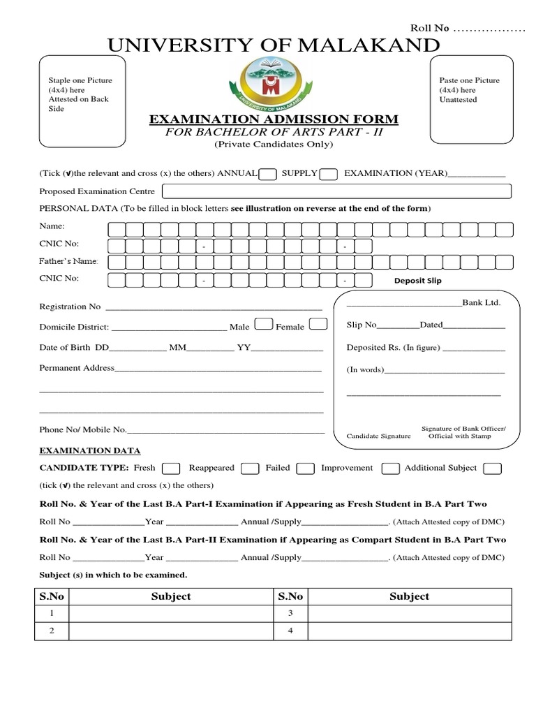 BA Private Part II | PDF | Fee | Bachelor Of Arts