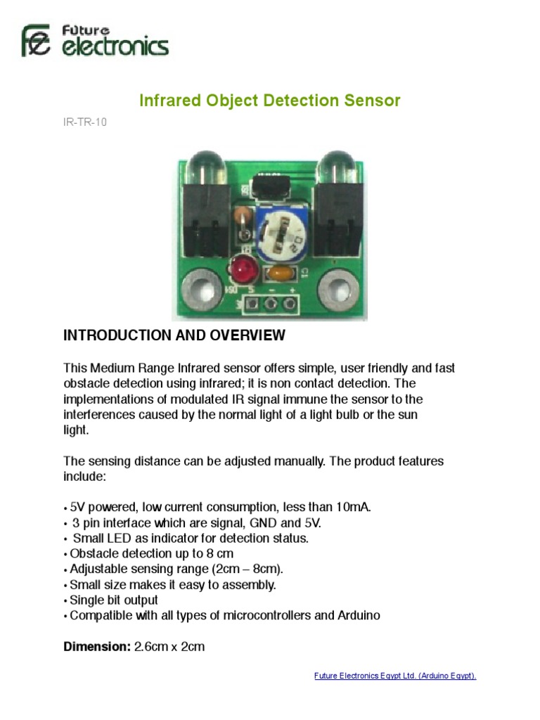 Infrared Proximity Sensor PDF | PDF | Infrared | Sensor