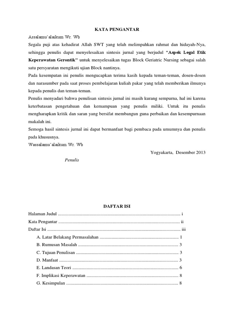 Contoh SINTESIS | PDF