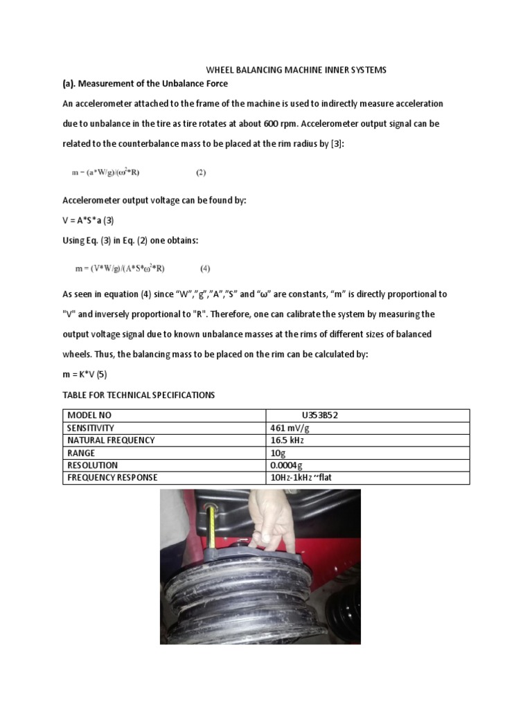 Wheel Balancing Machine Inner Systems | PDF | Bit | Accelerometer