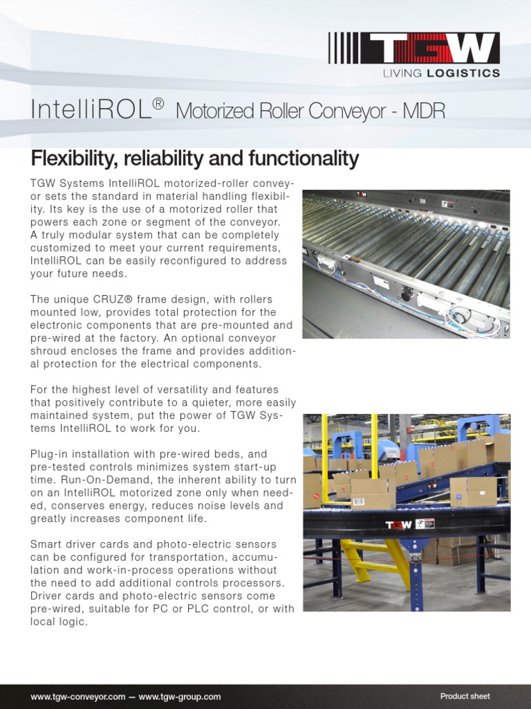 Intellirol: Motorized Roller Conveyor - MDR Flexibility, Reliability ...