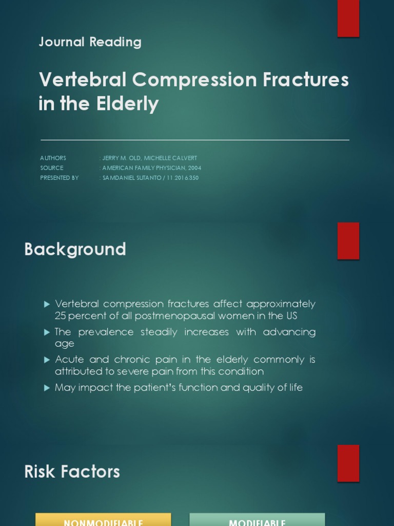 Vertebral Compression Fractures | PDF | Osteoporosis | Vertebral Column