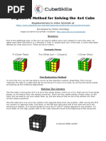 4x4x4 Rubiks Cube Parity Algorithms Soultion | PDF
