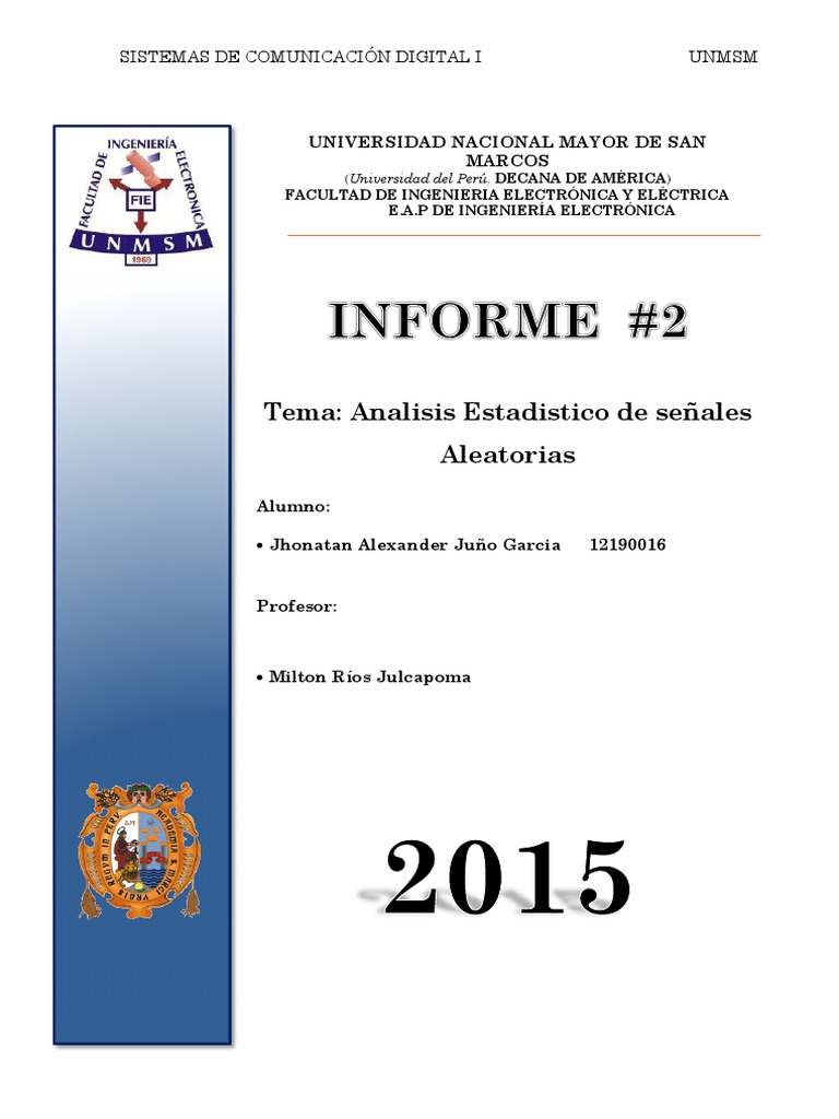 Sistemas de Comunicacion Digital Laboratorio2 | PDF | Distribución normal | Distribución de ...