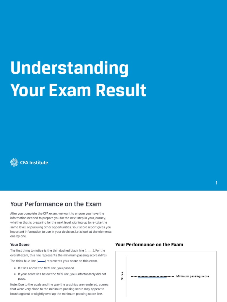 CFA Exam Result Explanation | PDF | Confidence Interval | Test (Assessment)