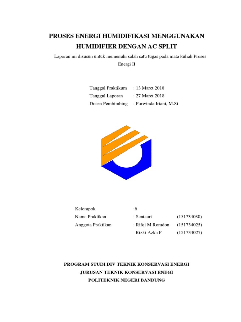 Proses Energi Humidifikasi Senta | PDF