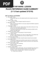 Star Wars: Legion Quick Reference Guide | PDF | Military | Leisure