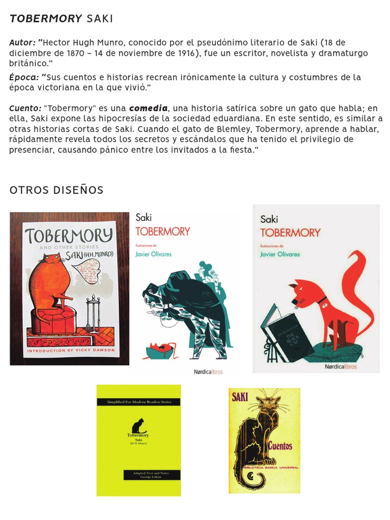 Tobermory Saki | PDF