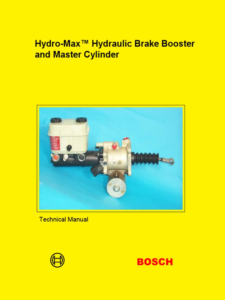 Bosch HydroMax Booster Manual PDF | PDF | Brake | Switch