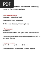 Example Lens Tolerance Chart | PDF | Prism | Lens (Optics)