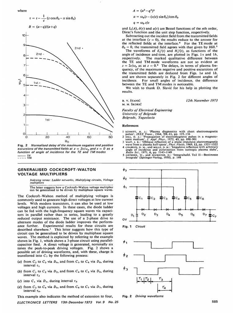 Generalised Cockcroft-Walton Voltage Multipliers | PDF | Field Effect ...