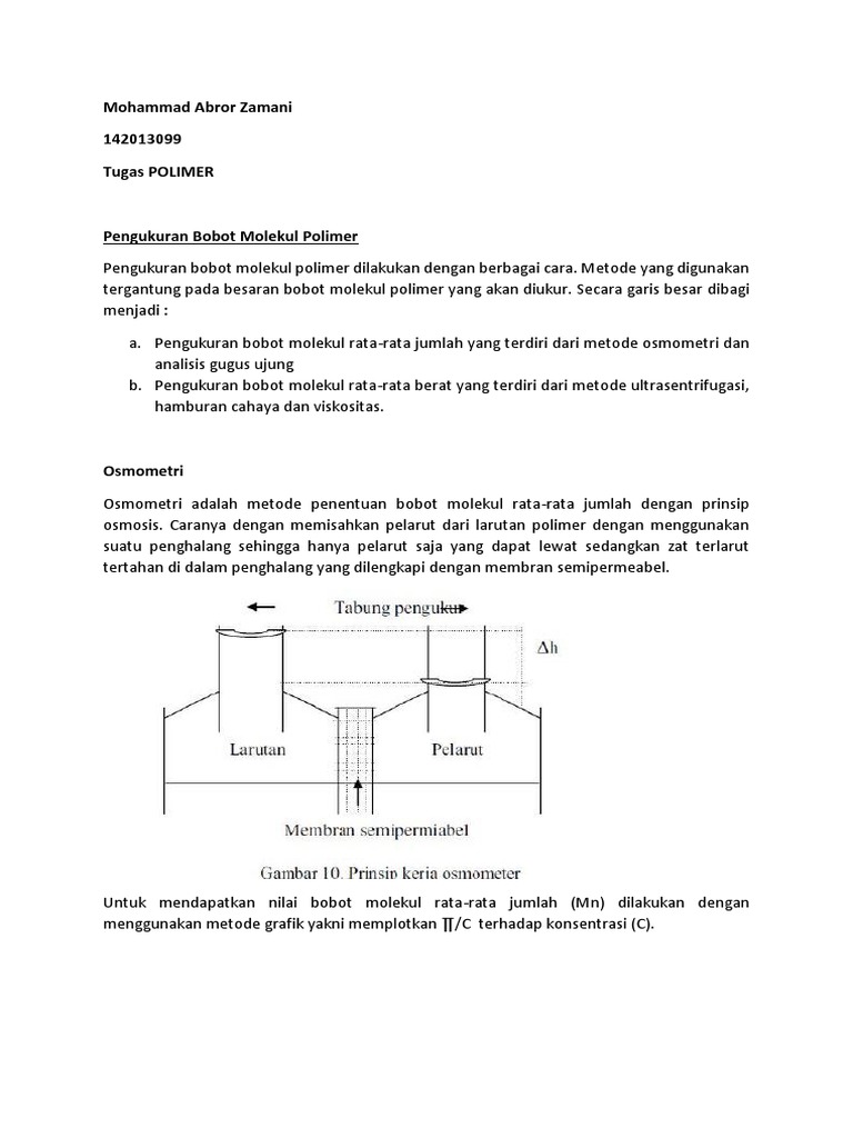 Tugas Polimer | PDF