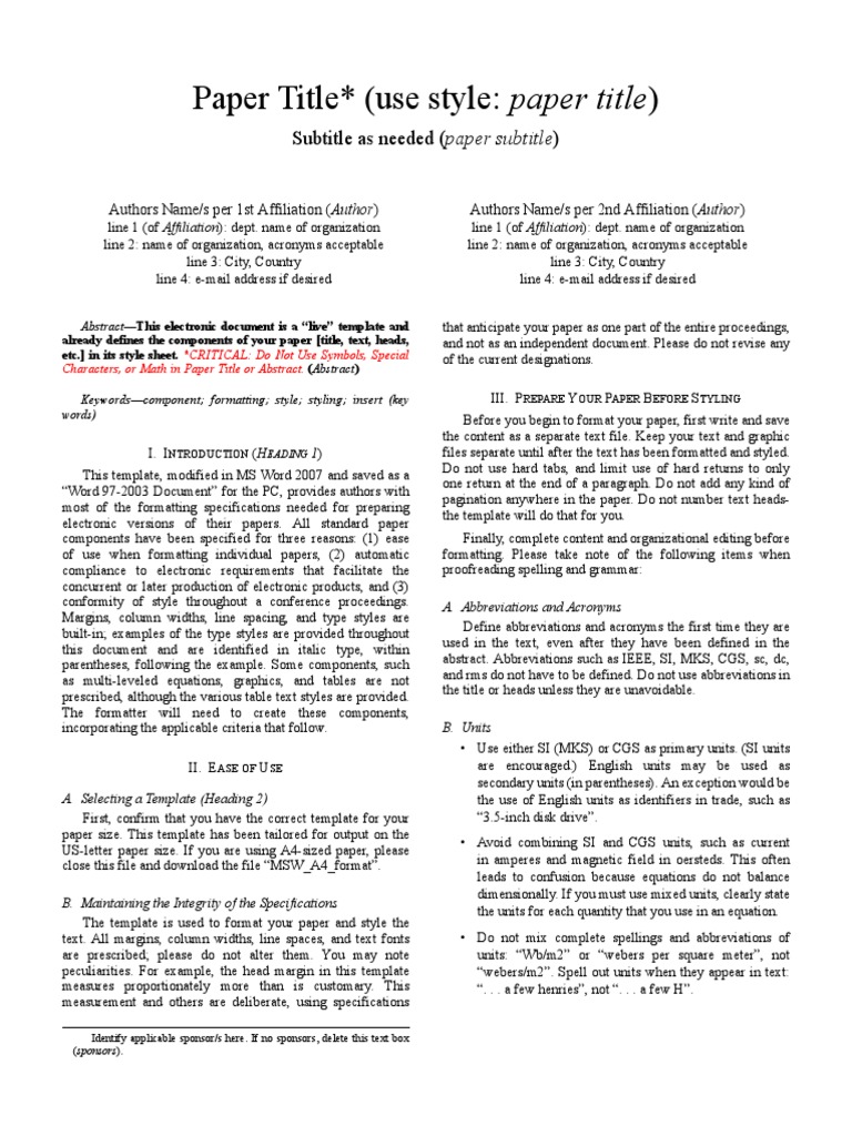 Ieee Sample | PDF | Citation | Bracket