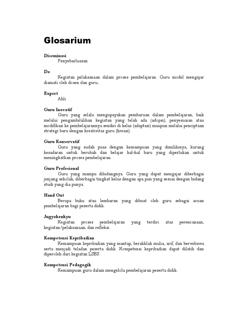 Glosarium | PDF
