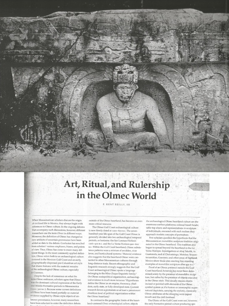 Art Ritual and Rulership in The Olmec World - F. Kent Reilly III | PDF