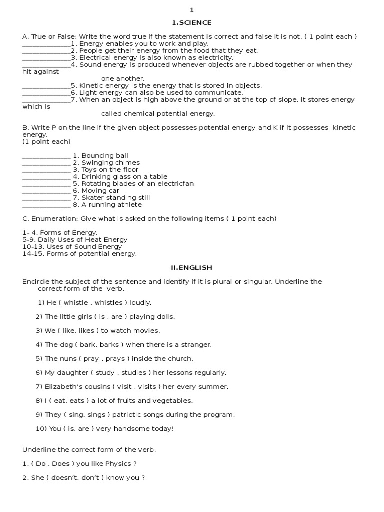 q2 Summative Test-All Subjects | PDF | Teaching Methods & Materials
