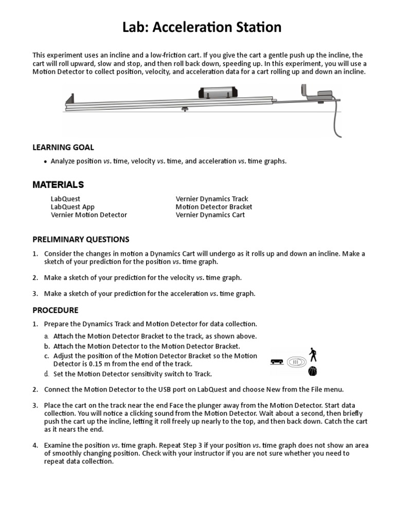 03 Cart On A Ramp LQ | PDF | Acceleration | Velocity