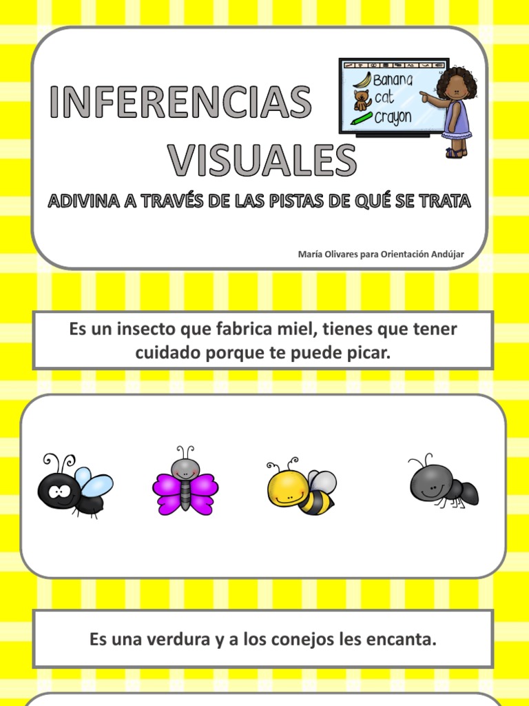Inferencias Visuales Adivina A Través de Las Pistas de Qué Se Trata ...