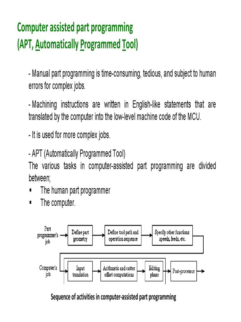 Computer Assisted Part Programming PDF | PDF | Technology & Engineering