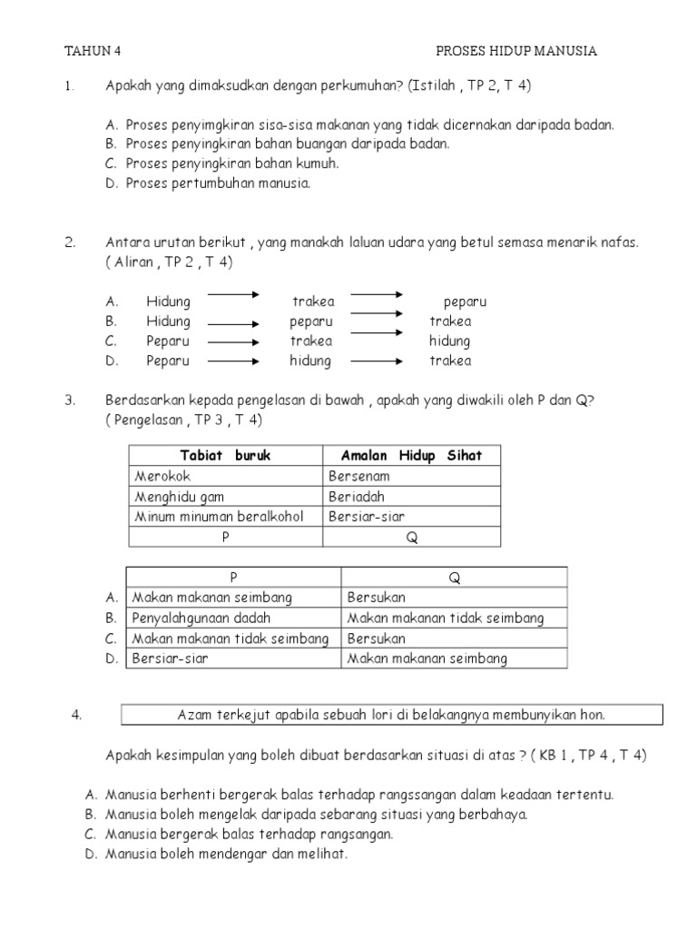 Modul Sains Y4 Unit 1 | PDF