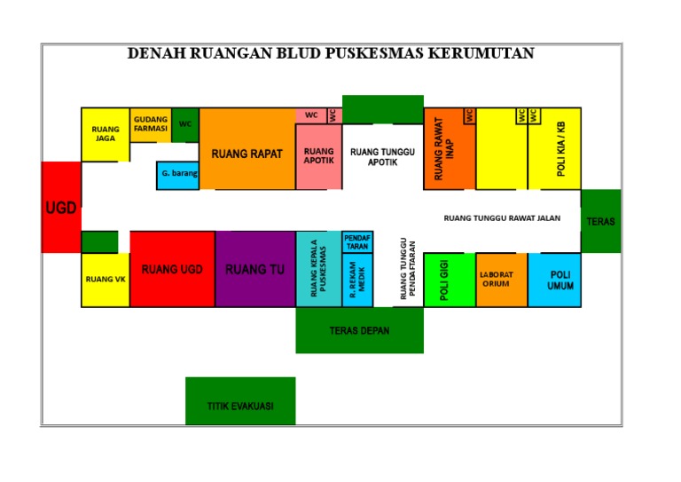 DENAH RUANGAN PUSKESMAS