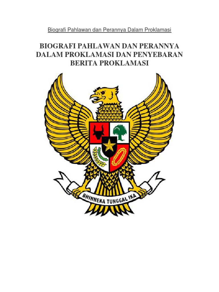 Biografi Pahlawan Dan Perannya Dalam Proklamasi | PDF