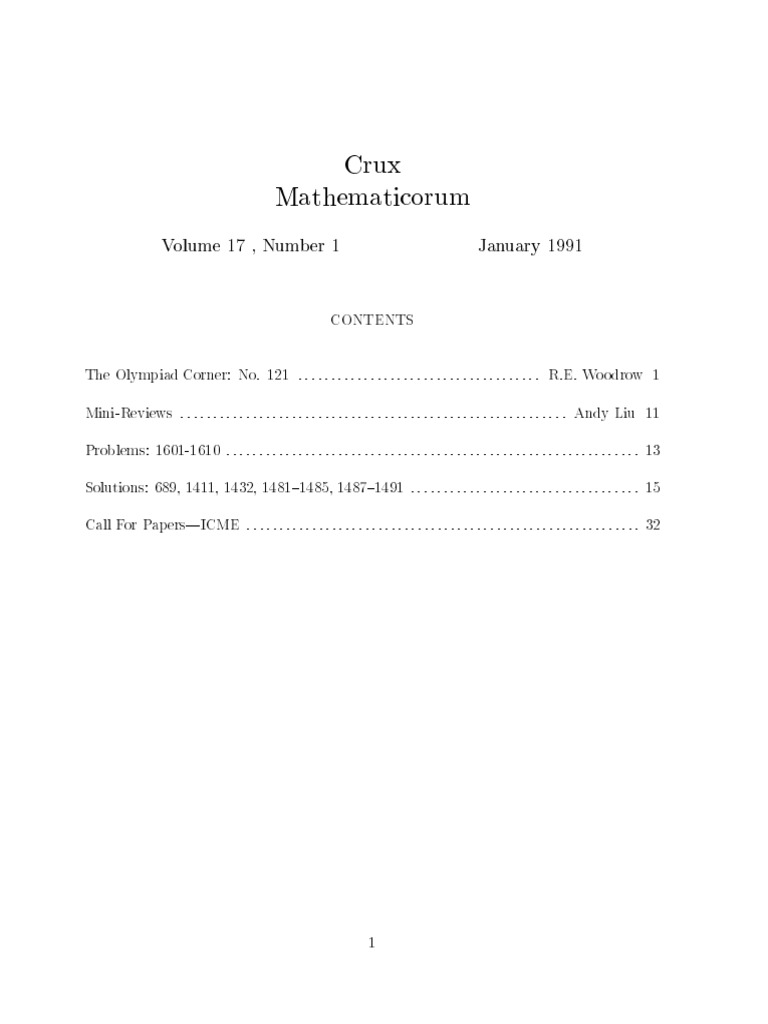 Crux1991 All PDF | PDF | Tetrahedron | Triangle