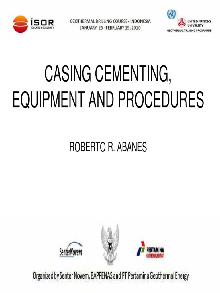 RA Casing Cementing | PDF | Casing (Borehole) | Pump