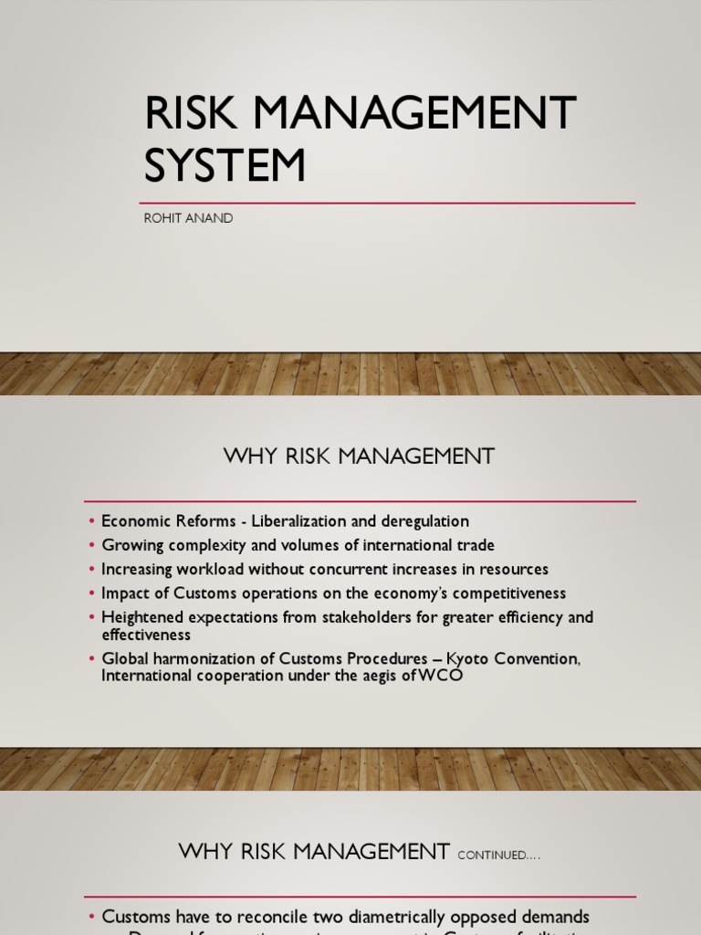A Comprehensive Overview of Risk Management Systems and Processes for ...