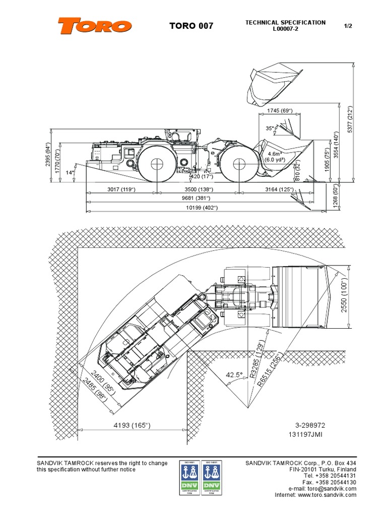 Ficha Tecnica Toro 007 | Descargar gratis PDF | Motores | Transmisión ...