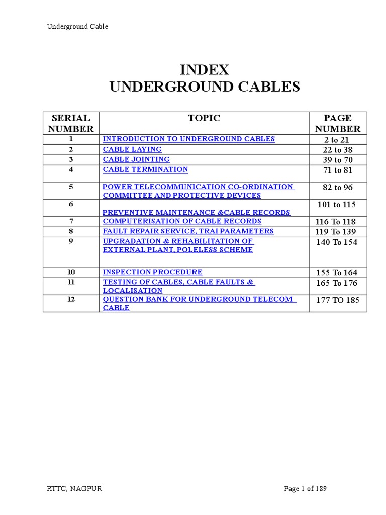 Underground Cables | PDF | Coaxial Cable | Dielectric
