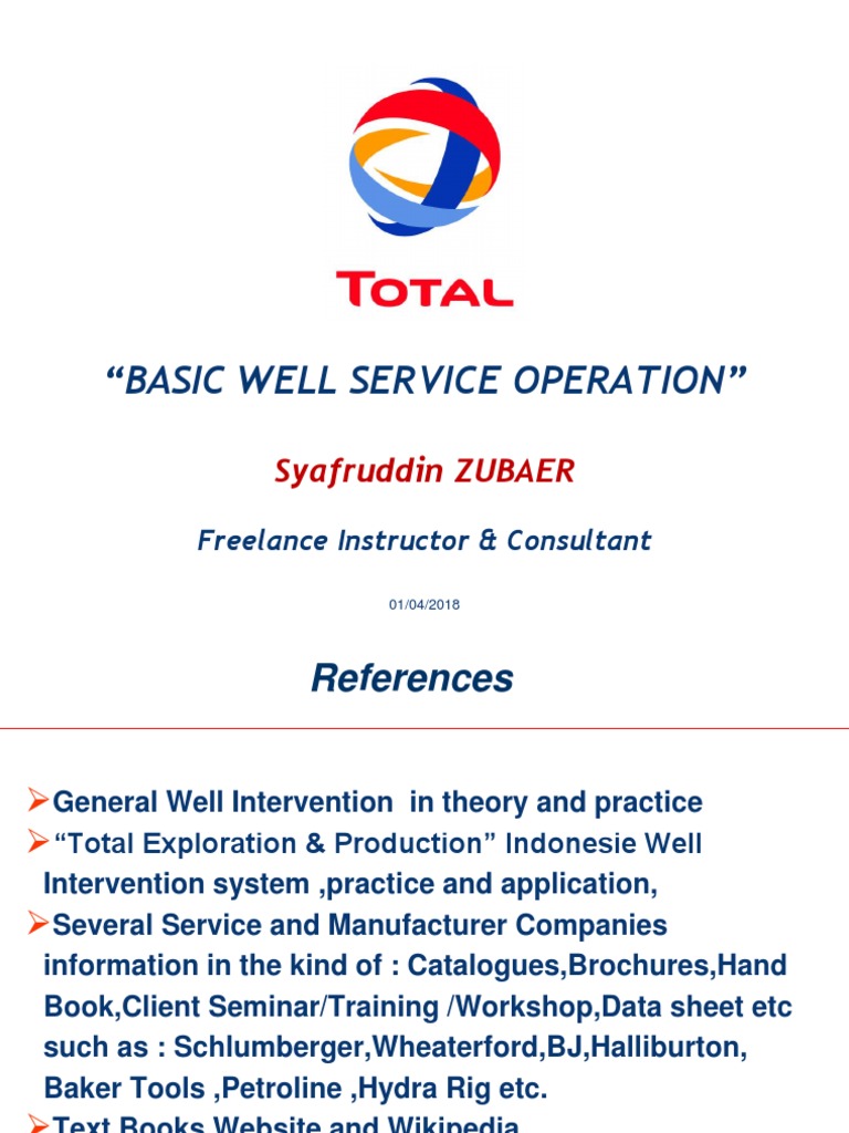 0.0X.Basic Well Service Operation | PDF | Fuel Production | Petroleum