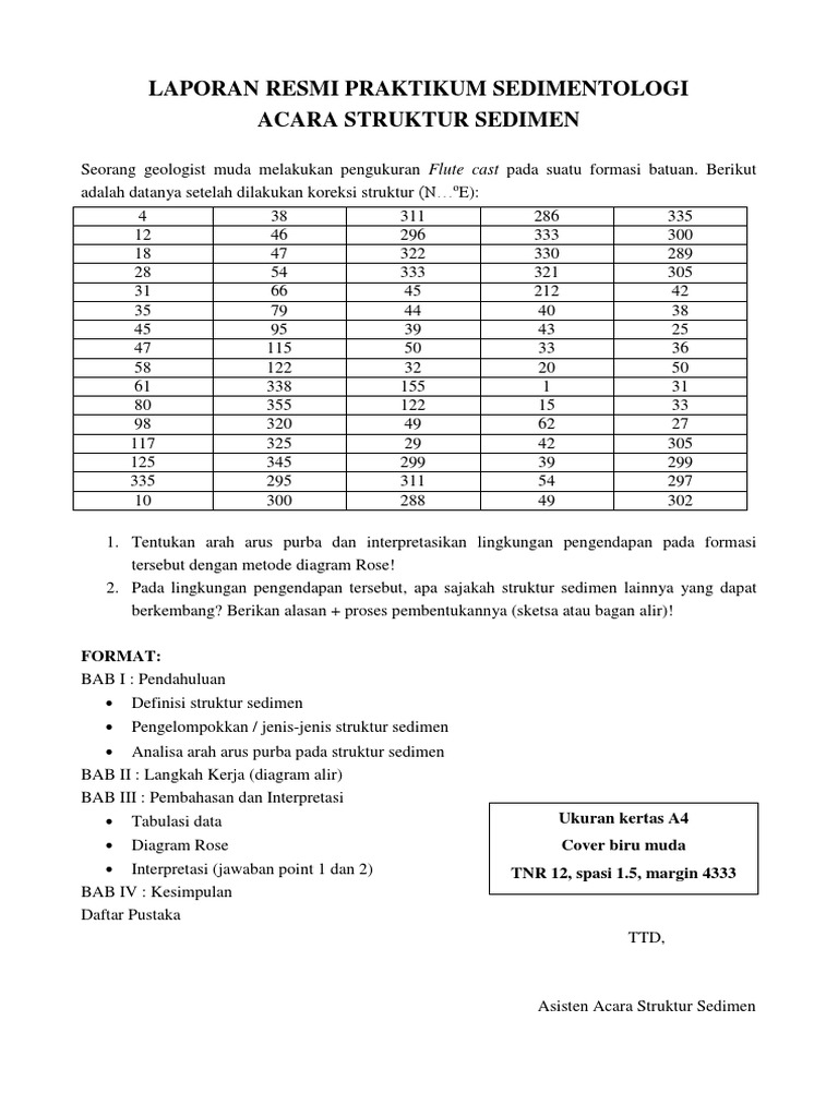 Analisis Flute Cast dan Arus Purba | PDF
