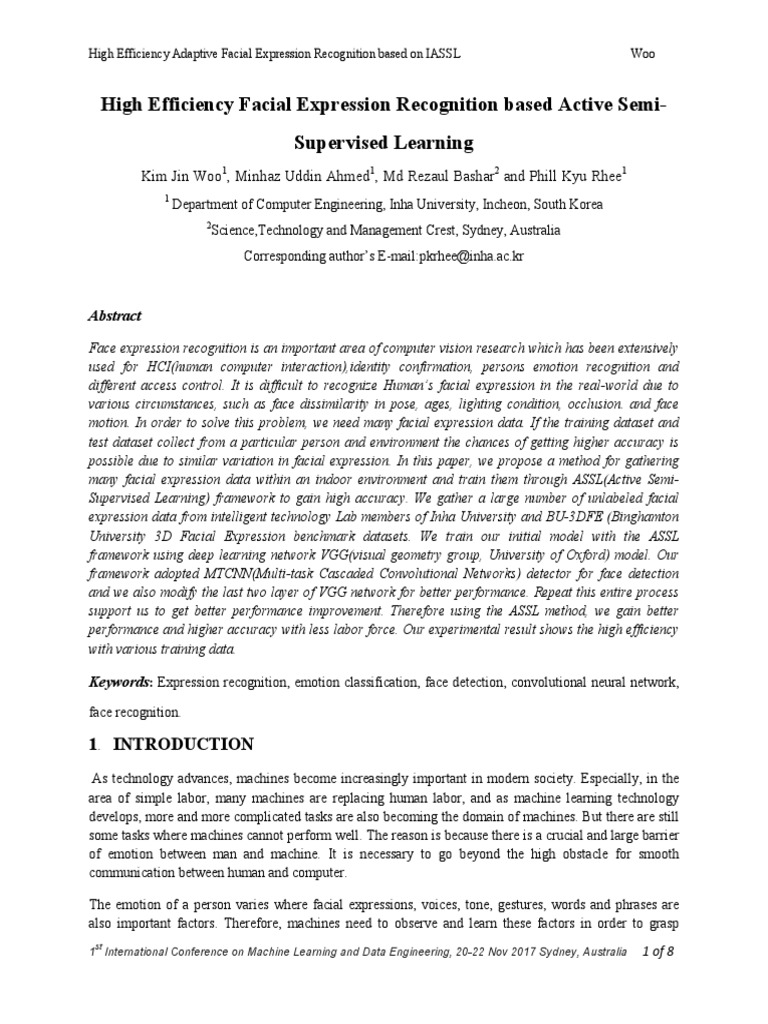 High Efficiency Facial Expression Recognition Based Active Semi ...