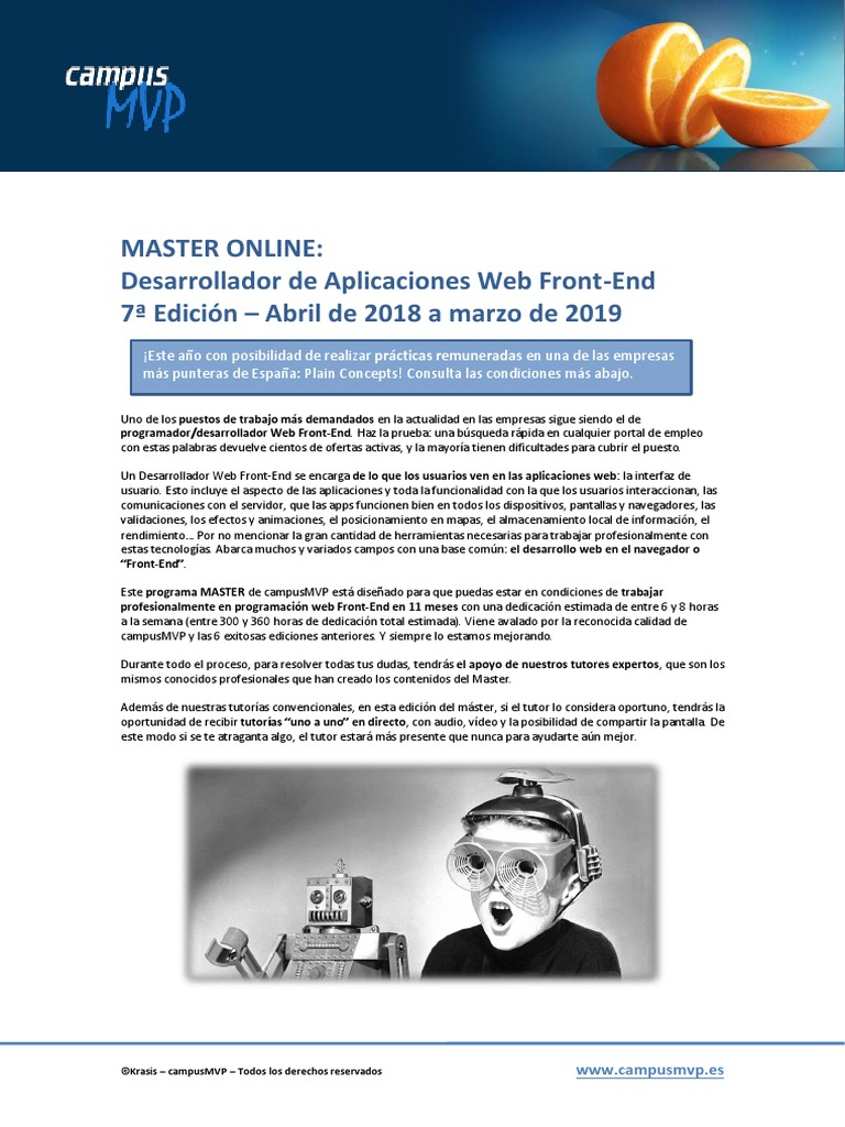 Master Online CampusMVP - Desarrollador Aplicaciones Web Front-End - 7 ...