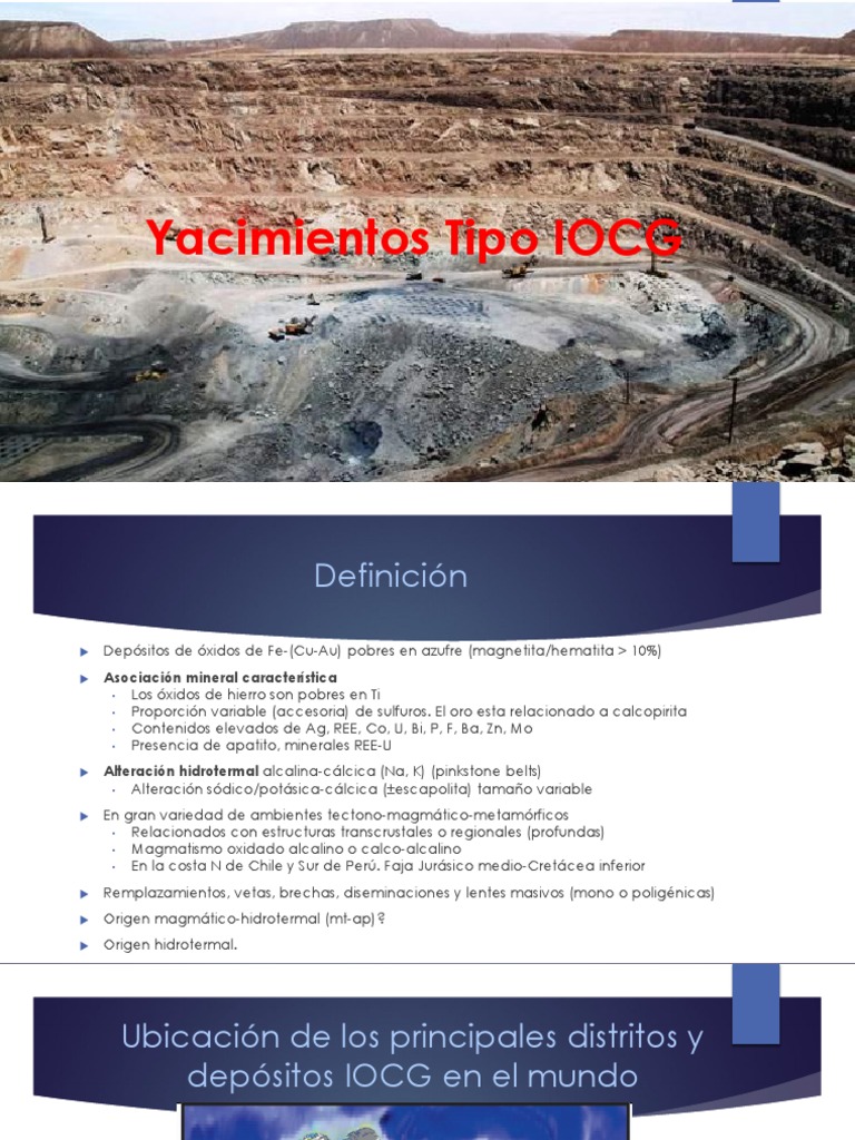 Caracterización de yacimientos tipo IOCG: aspectos geológicos, geoquímicos y económicos | PDF ...