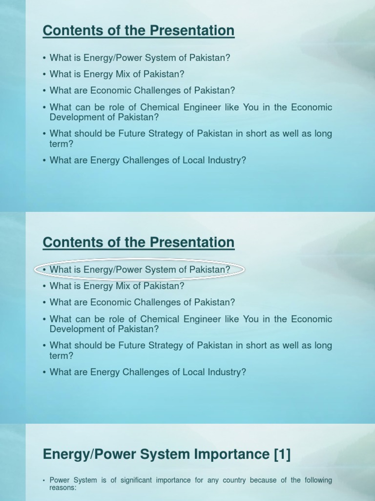 Energy Systems of Pakistan | PDF | Government Budget Balance ...